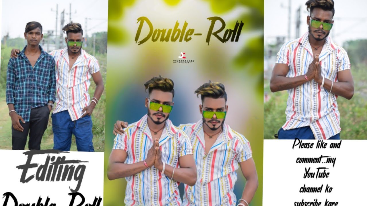 Double Roll photo editing PicsArt and Autodest Erase and Lightroom ...
