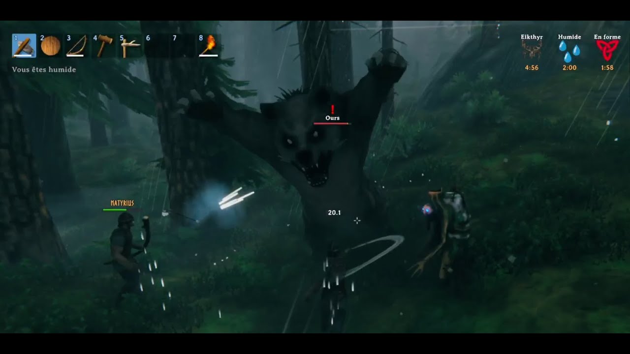 Valheim Duo Ep. 4 ; Forêt Noire, Premier Troll et Ours Abattu ! # ...