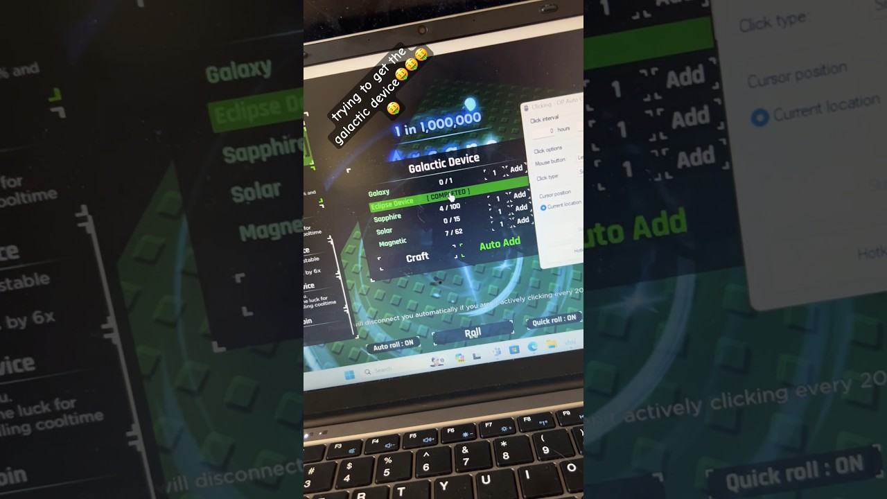 Trying to Get The Galactic Device🤑🤑#solsrng #shorts #luck - YouTube