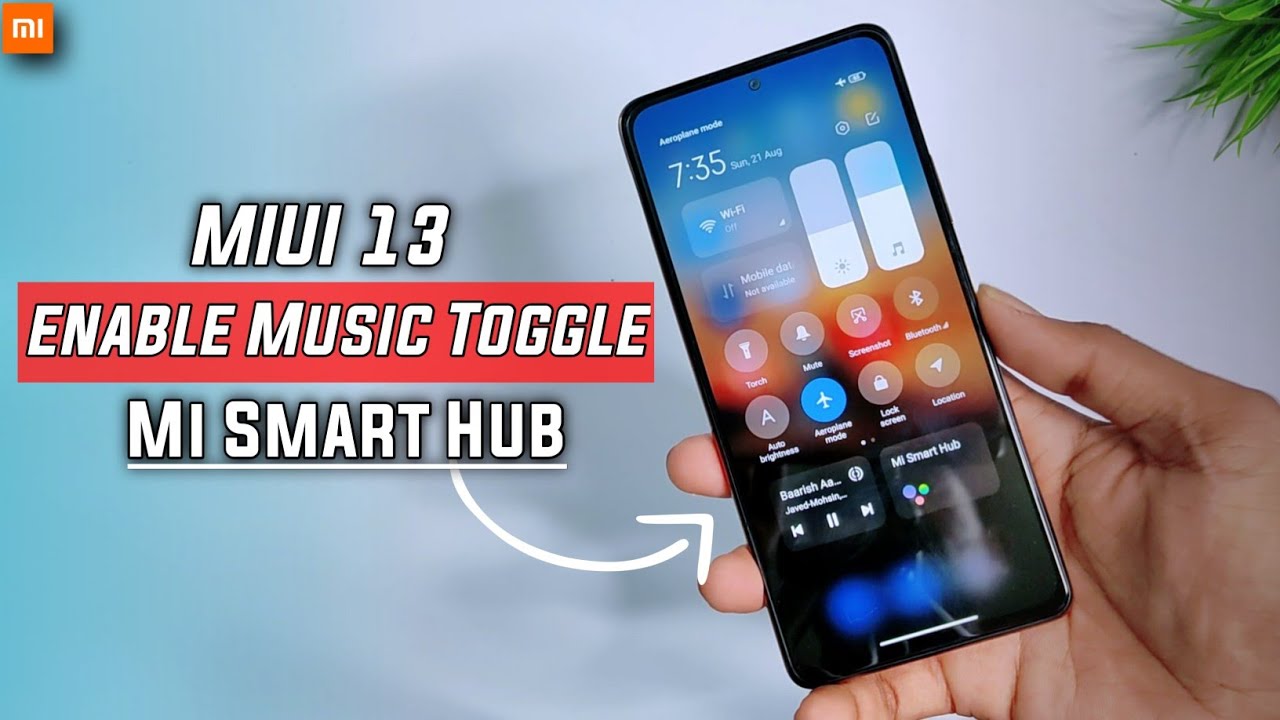 MIUI 13 Enable Music toggle In Control Center | Enable Music & Smart ...