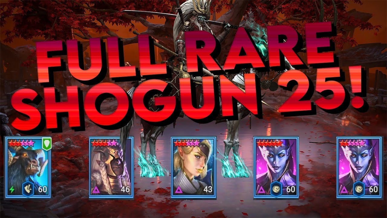Phantom Shogun All Rare 25 Raid Shadow Legends Free To Play..13 March ...