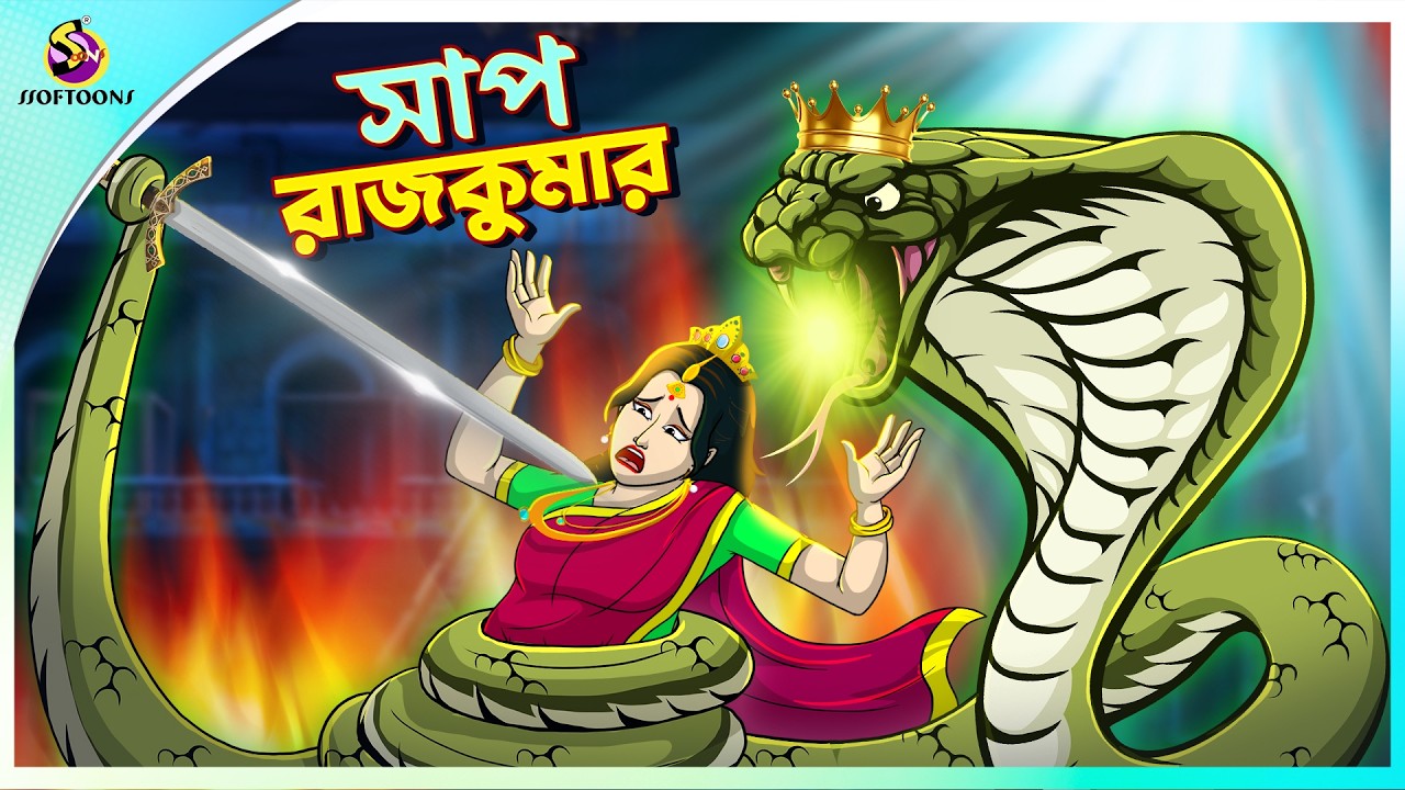 Saap Rajkumar | bangla cartoon | ssoftoons new cartoon | Bengali Moral ...