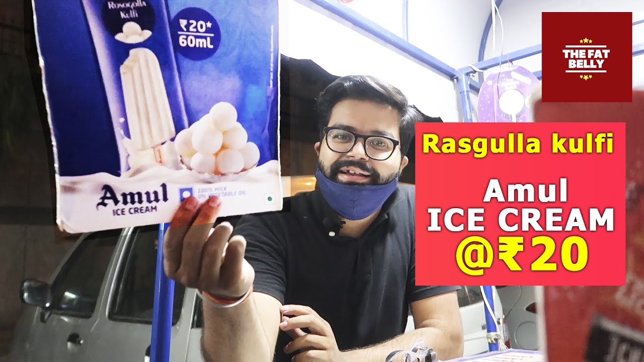 Amul Rasgulla kulfi @₹20/- | AMUL ICE CREAM | The Fat Belly - YouTube