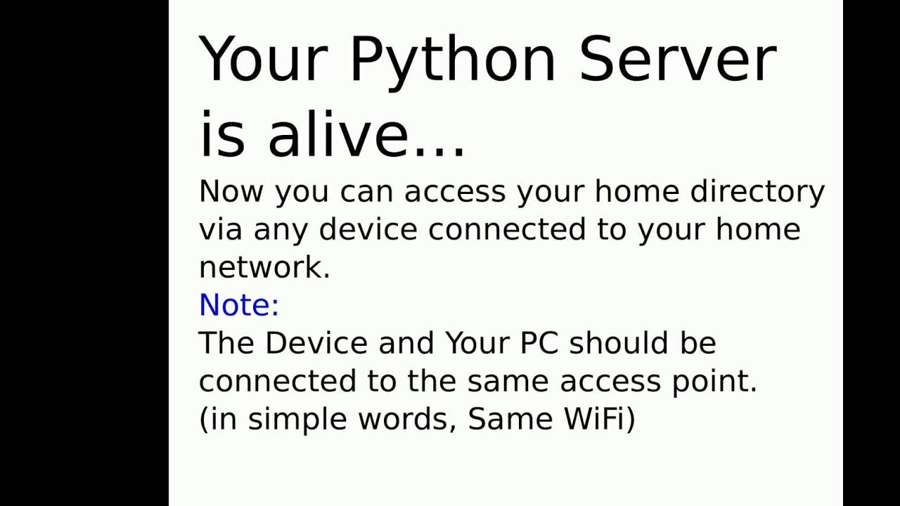 Simple Python Server in Windows and Linux - YouTube