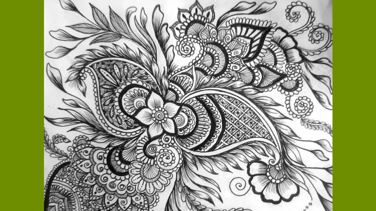 Beautiful Zentangle Art | Zentangles for Beginners | #arttutorial # ...