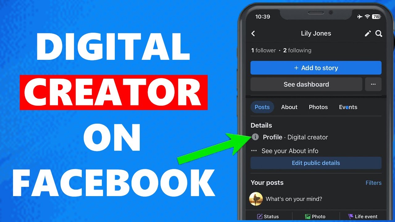 How To Change Facebook Profile To Digital Creator - YouTube