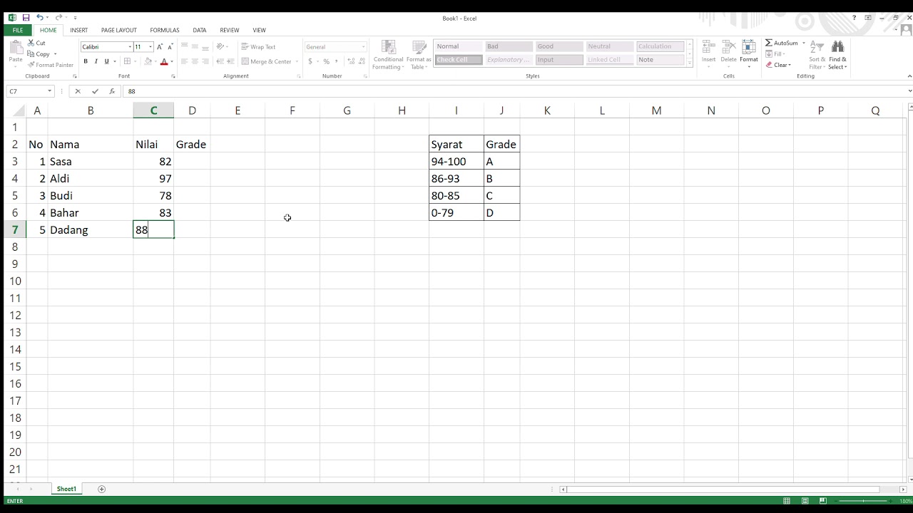 Rumus Multi IF - YouTube