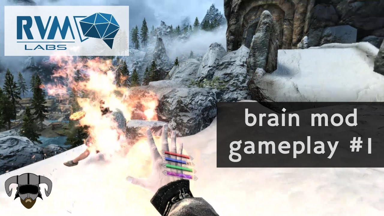 First gameplay with my own brain mod for Skyrim VR! - YouTube