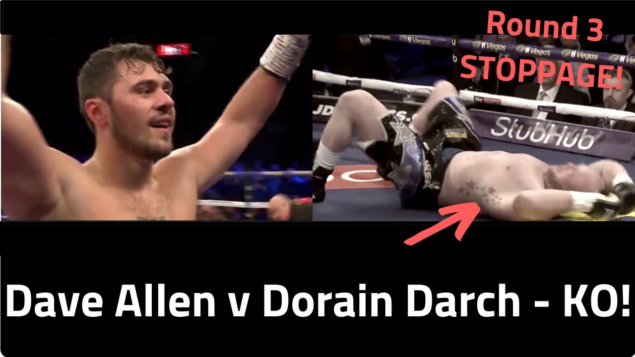 DAVE ALLEN VS DORIAN DARCH | ROUND 3 STOPPAGE! | KNOCKDOWN REPLAYS ...