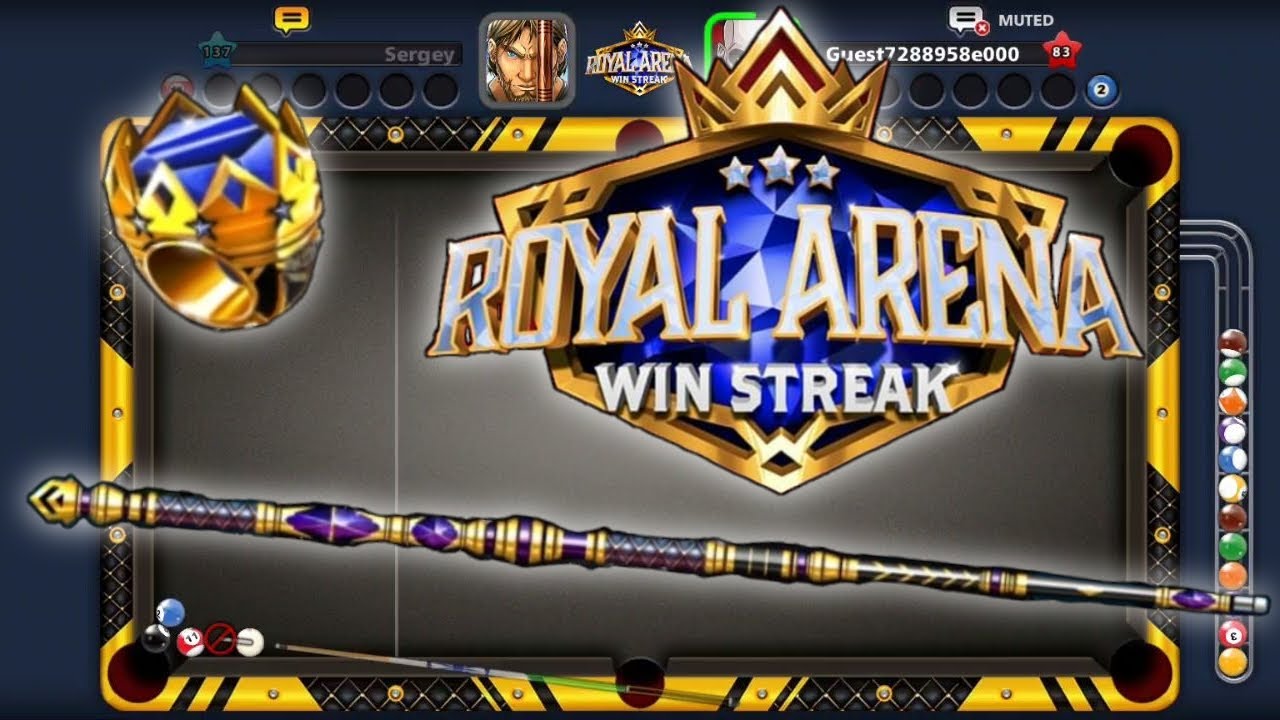 LIMITED EDITION ROYAL ARENA WIN STREAK TABLE 😍 Free Cue and Ring ...