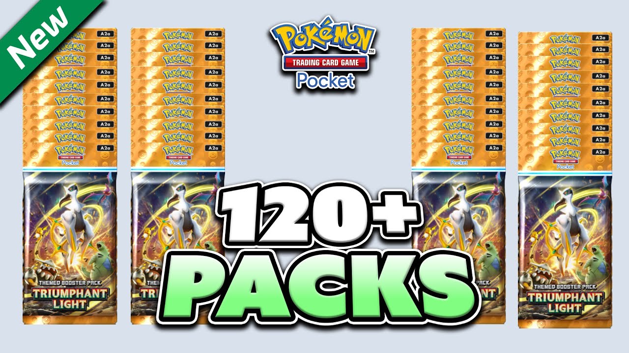 Day 1 of Opening 120+ Packs of the NEWEST Expansion "Triumphant Light ...