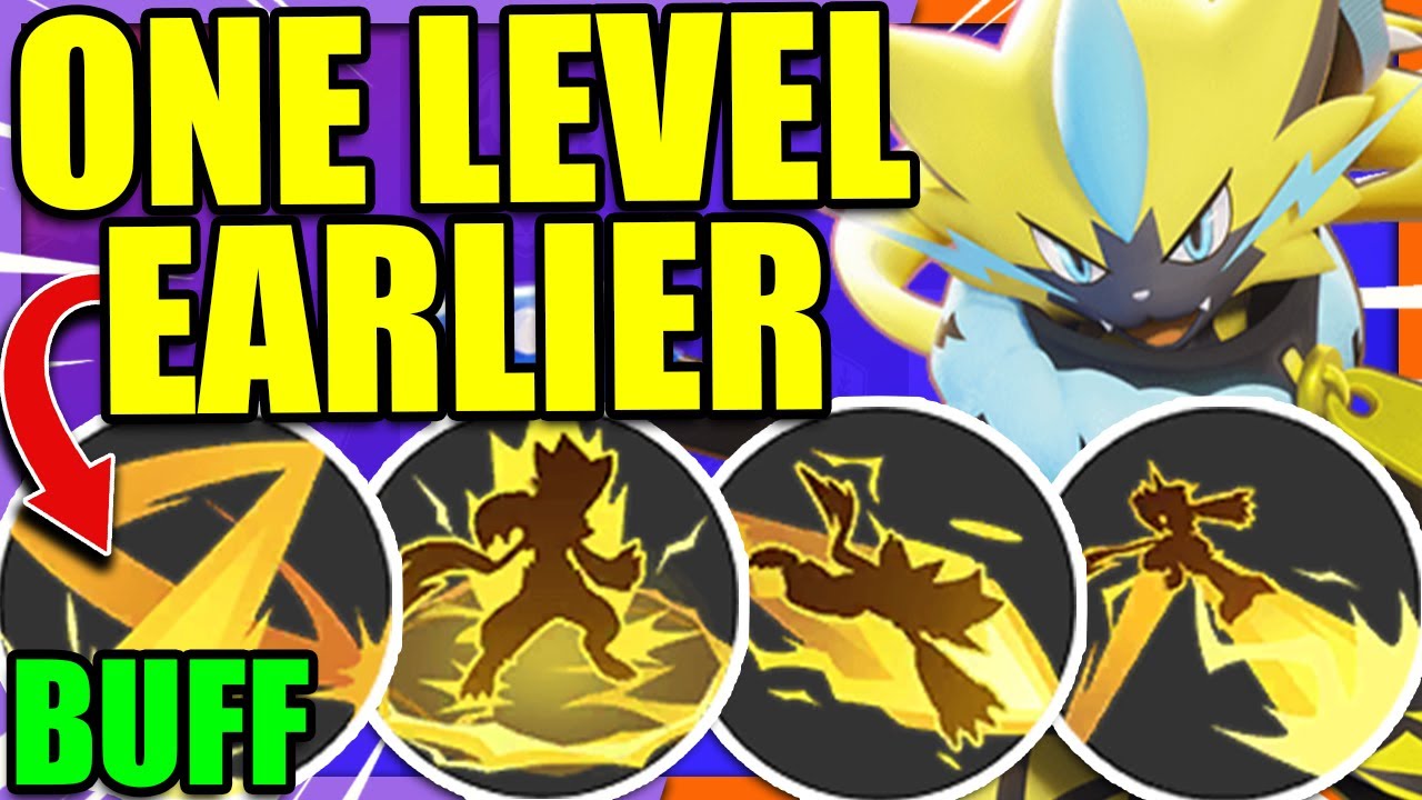Level 5 and 7 Moves ZERAORA gets his BIGGEST BUFF yet | Pokemon Unite ...