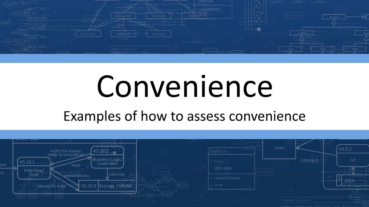 Convenience - Examples - YouTube