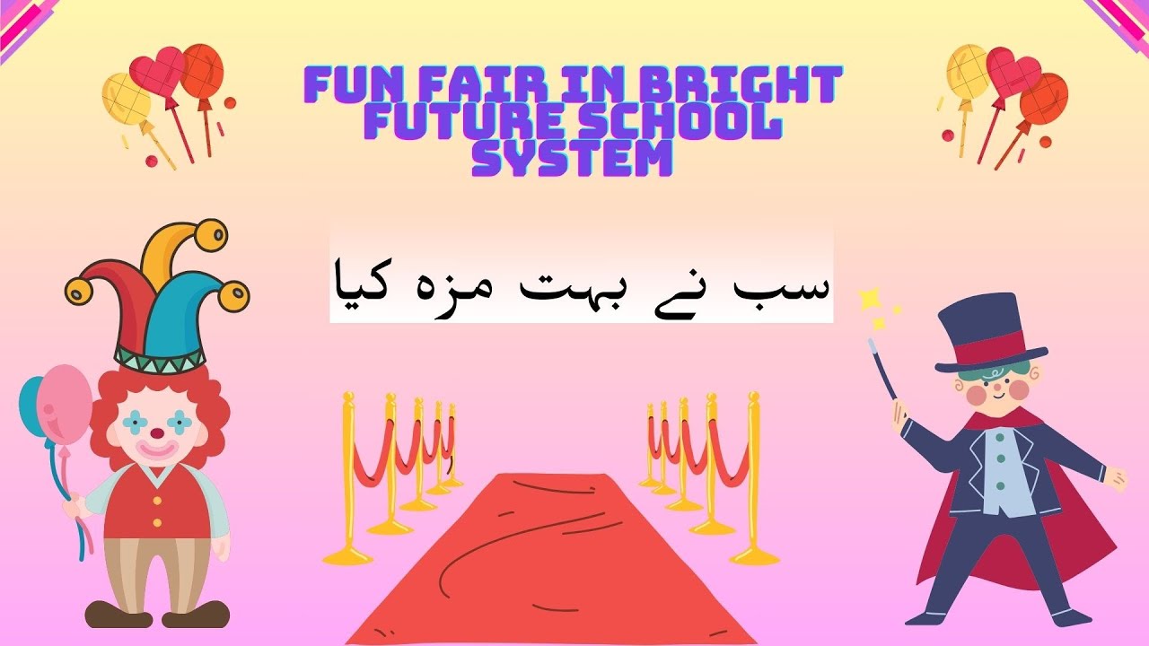 Fun Fair In Bright Future School System 🥰 - YouTube