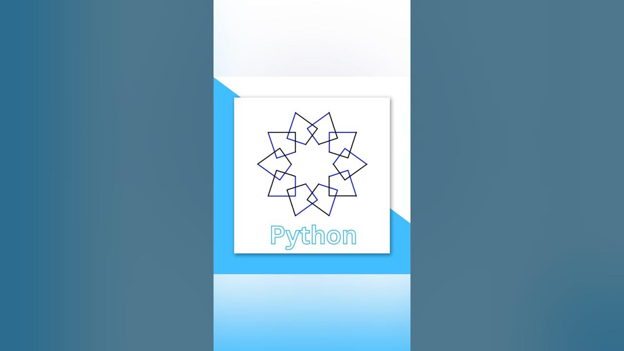 شكل هندسي #pythoncode #coding #codeprojects #python #programming #codeproject مميز بلغة بايثون ...