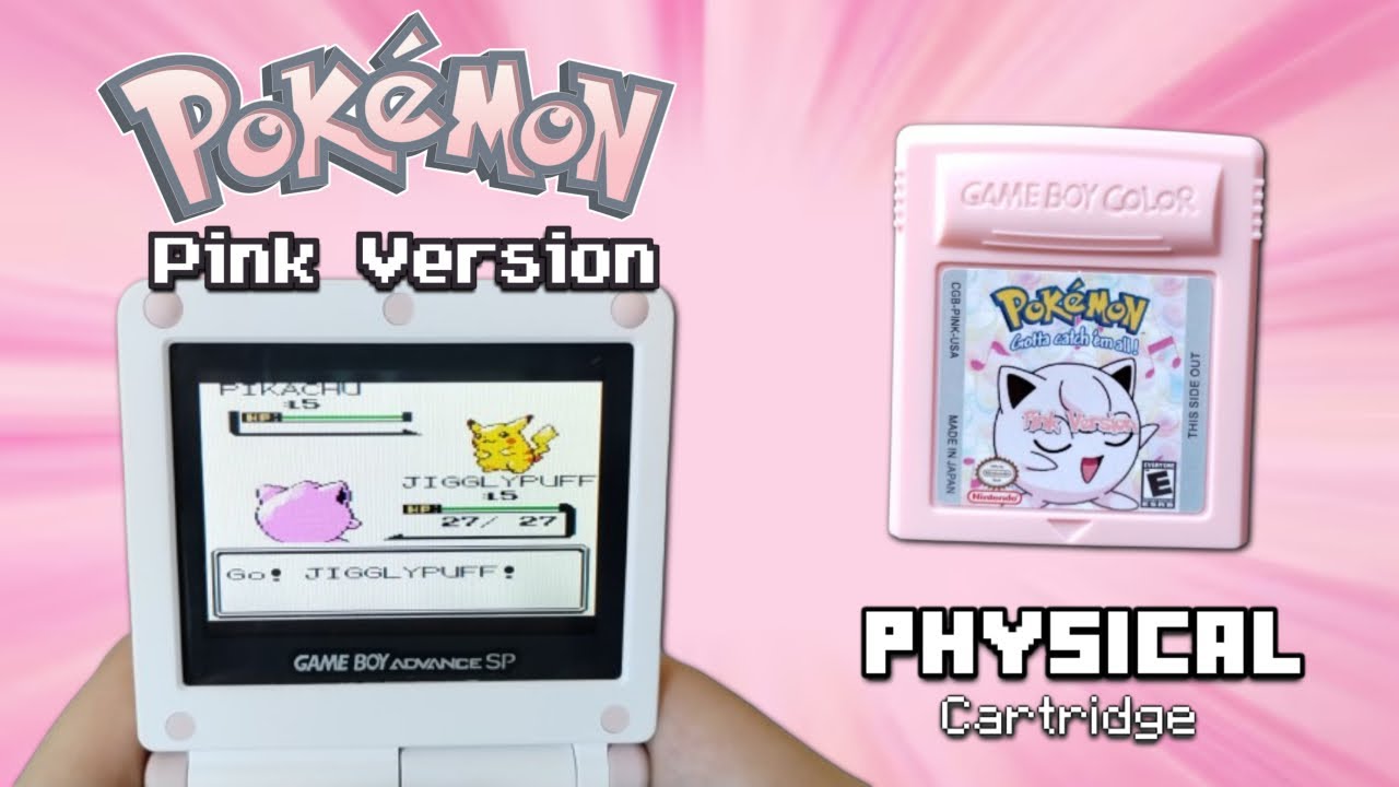 Checking Out A Physical Cartridge Of Pokémon Pink - YouTube