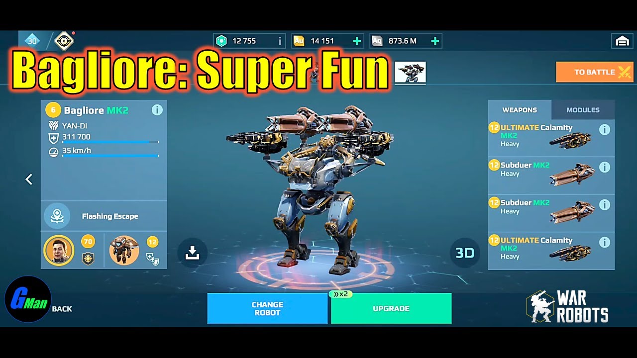 Bagliore: My Current Favorite Robot | WR - War Robots - YouTube