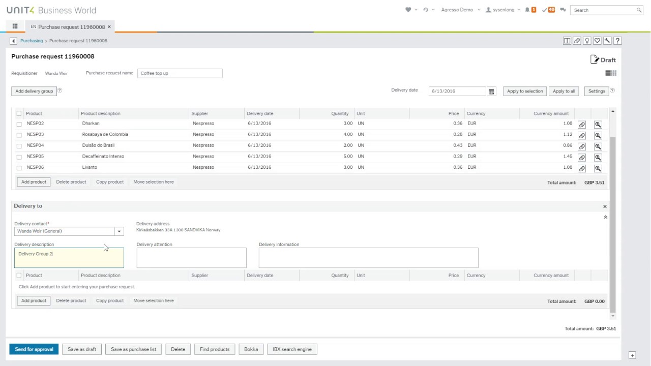 Agresso Unit4 Creating a Delivery Group - Agresso , Unit4 , UBW , Unit4 ...