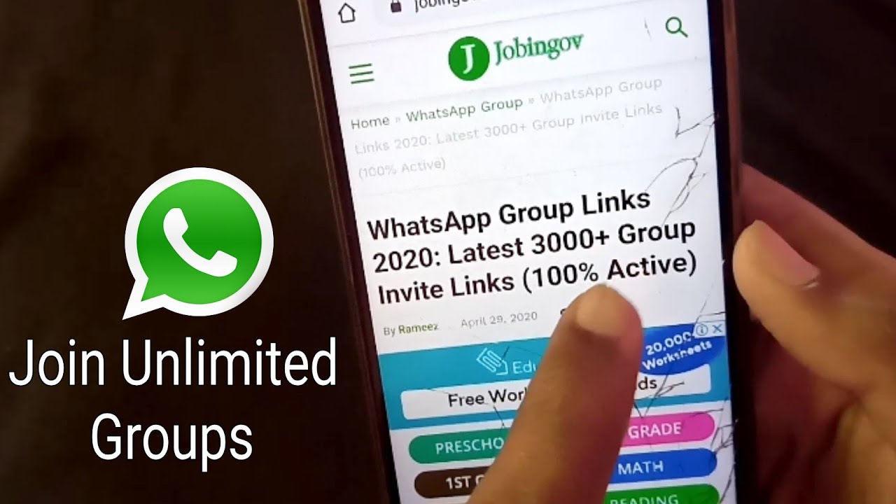 How To Join Unlimited Whatsapp Group 2020 || Join Unlimited Whatsapp ...