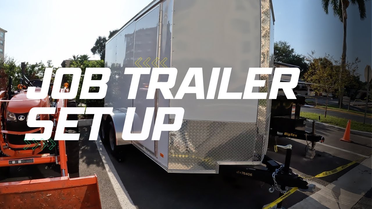 6x12 Job Trailer Set up - YouTube