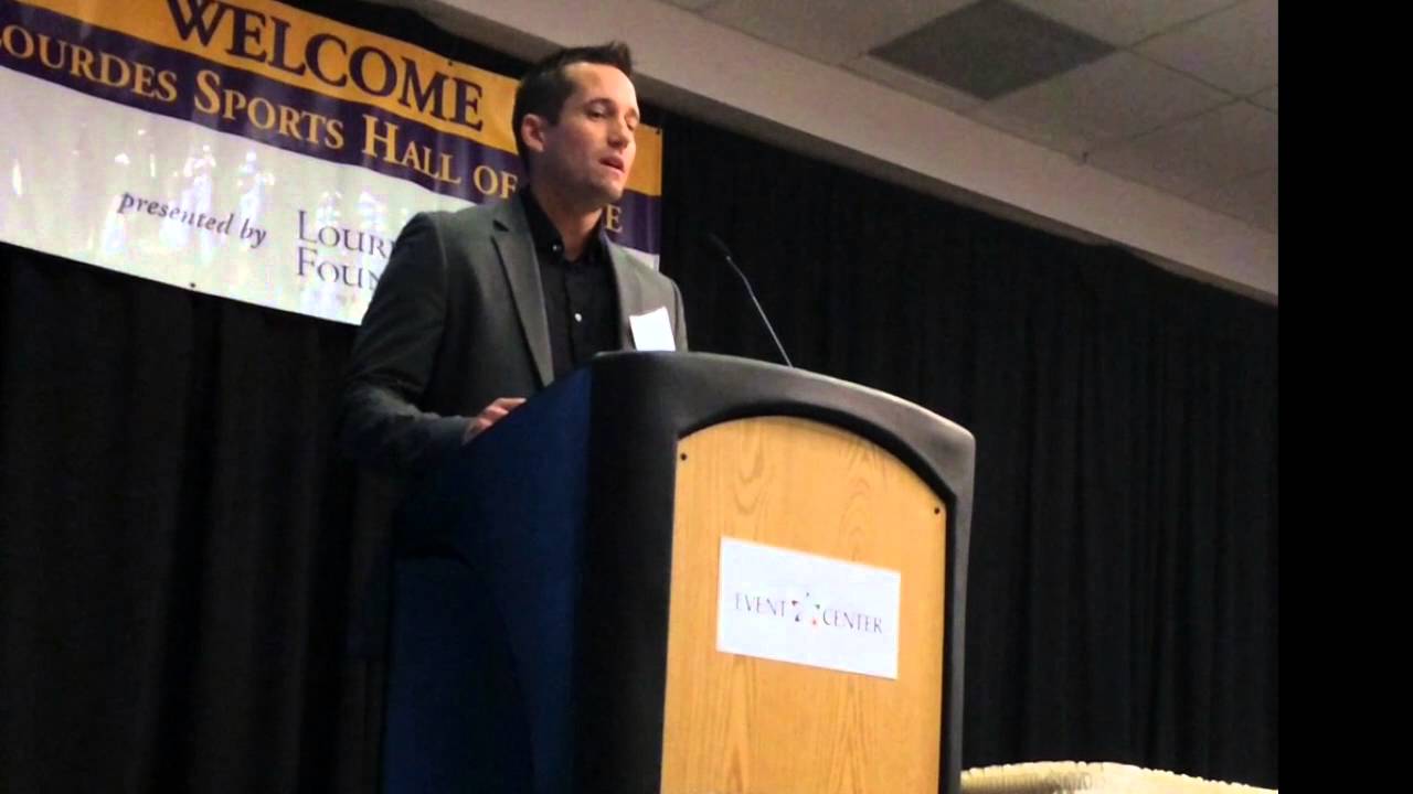 Joe Siple's Lourdes Sports Hall of Fame Speech - YouTube