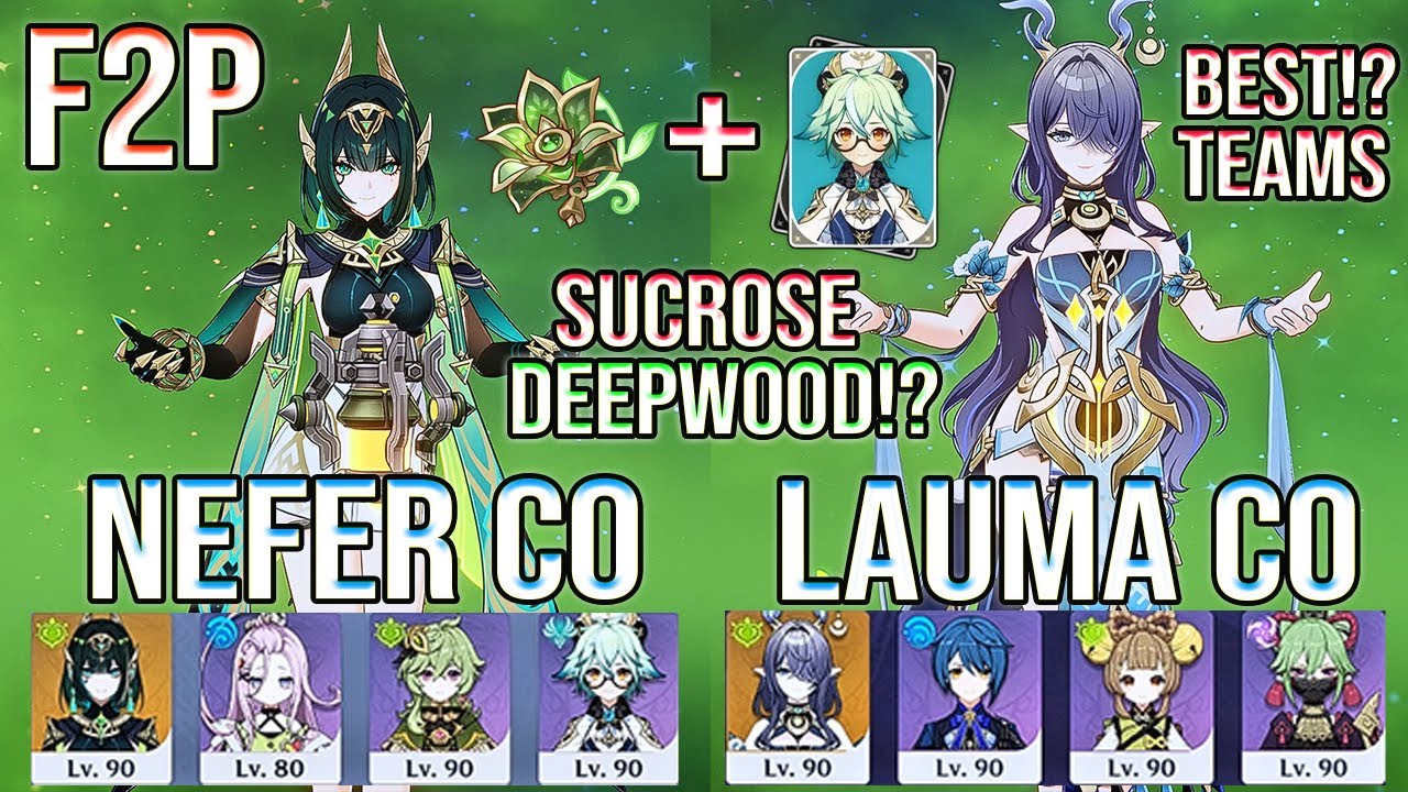 🔥 Best F2P Team? | Nefer & Lauma C0 Dominates Spiral Abyss 12 | Genshin ...