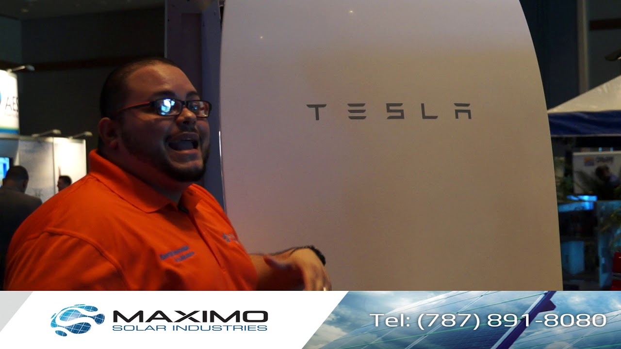 Power Fair Tesla battery and Tesla S Maximo Solar Industries - YouTube