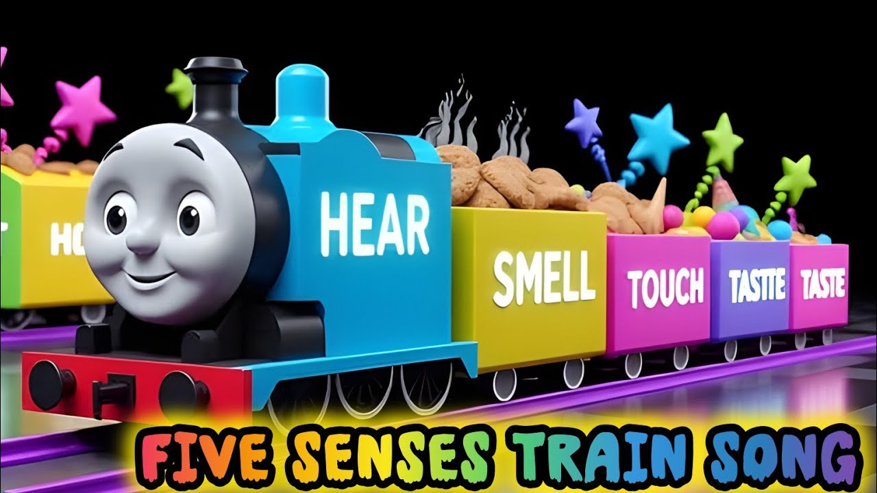 Five senses song | 5 senses | five sense organs | five senses train ...