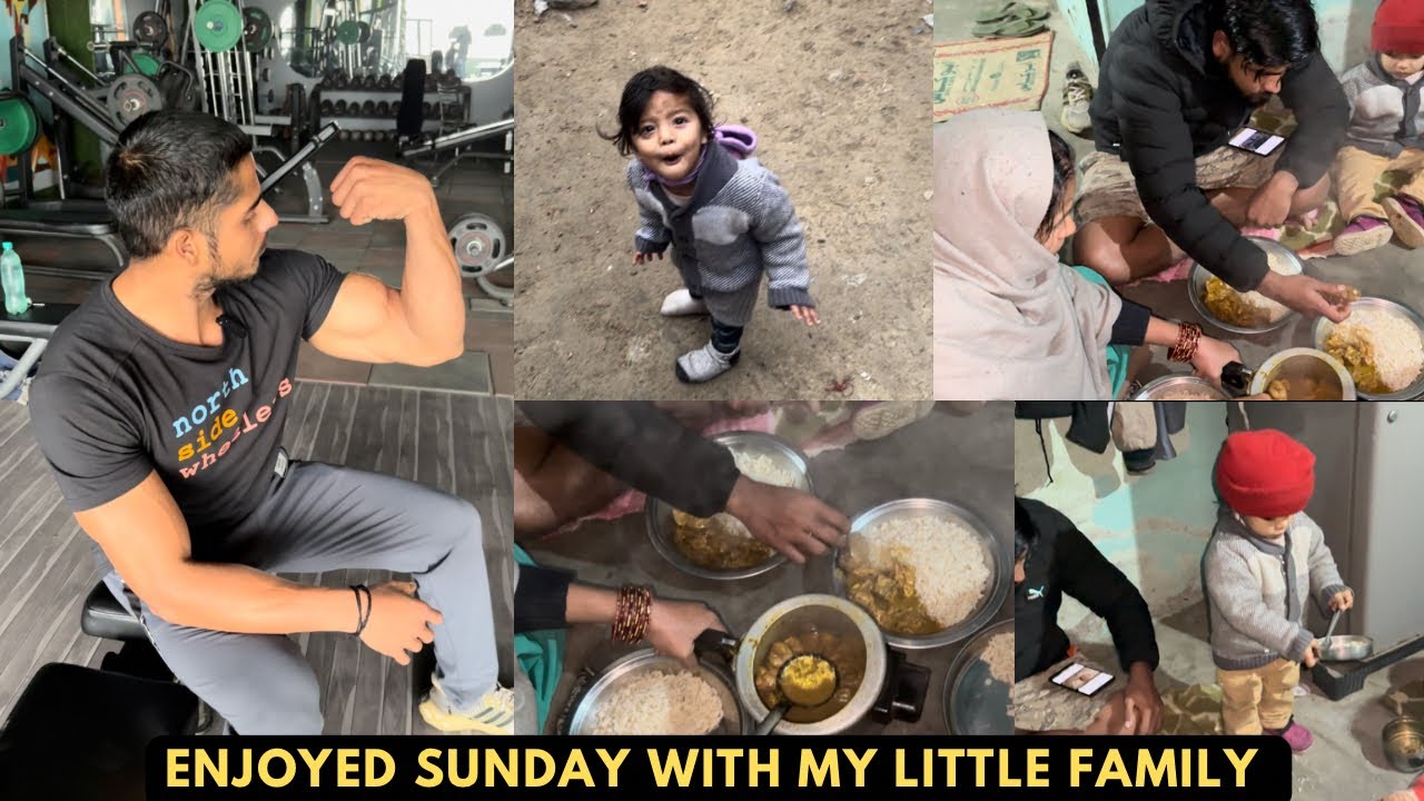 Enjoyed Sunday with my little family | thandh bahut hai hmare yhan | # ...
