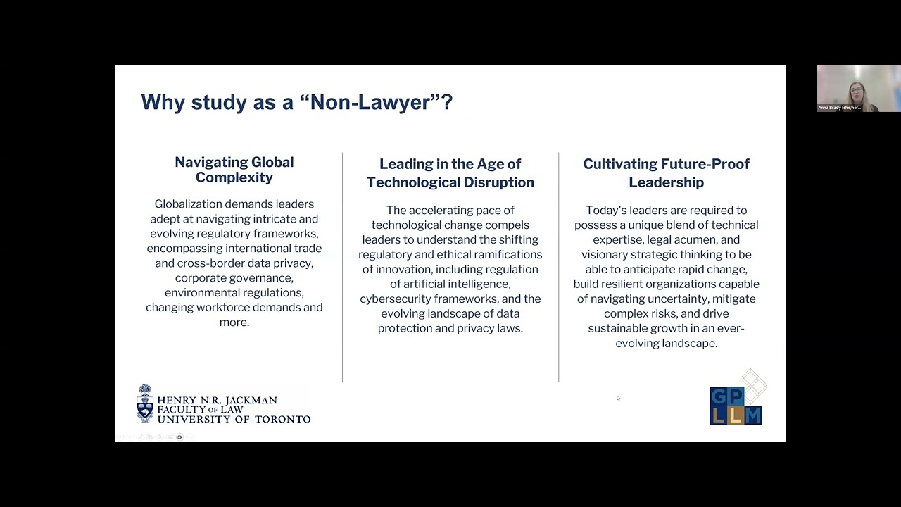 Global Professional Master of Laws Information Session - YouTube