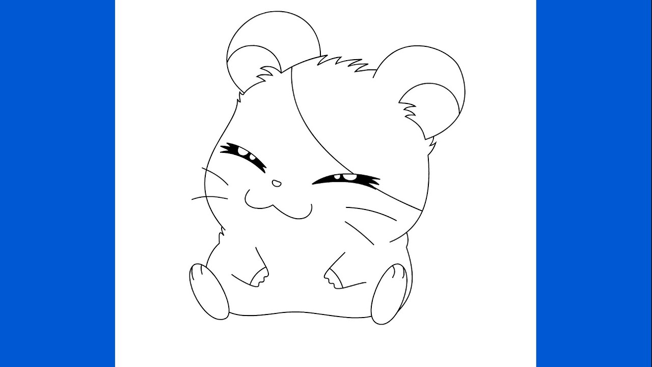 How to draw Hamtaro step by step 🧐🧐🧐 - YouTube