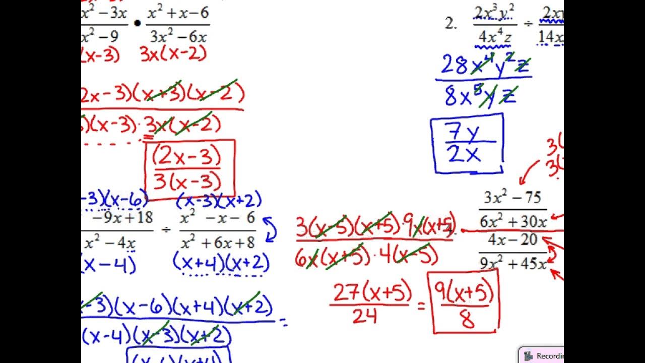 Algebra 2: Chapter 7 Review - YouTube