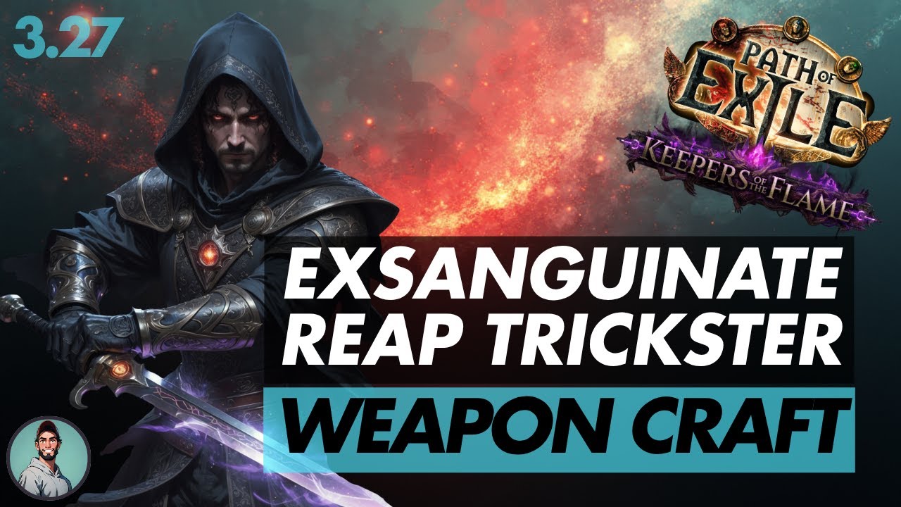 PoE 3.27 | Exsanguinate Reap Trickster | Weapon Craft - YouTube