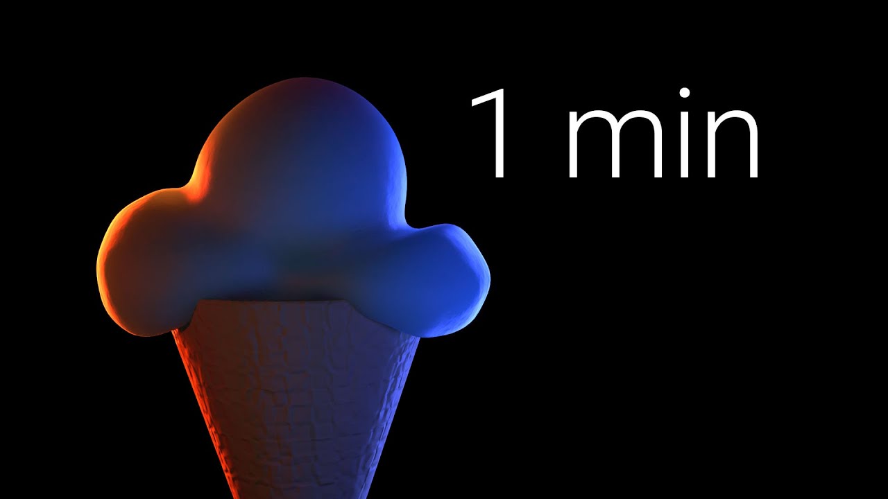 Cinema 4D: Ice Cream (AFAP - as fast as possible) - YouTube