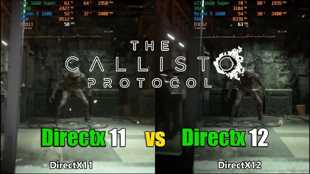 The Callisto Protocol DirectX 11 vs DirectX 12 FPS Test - YouTube