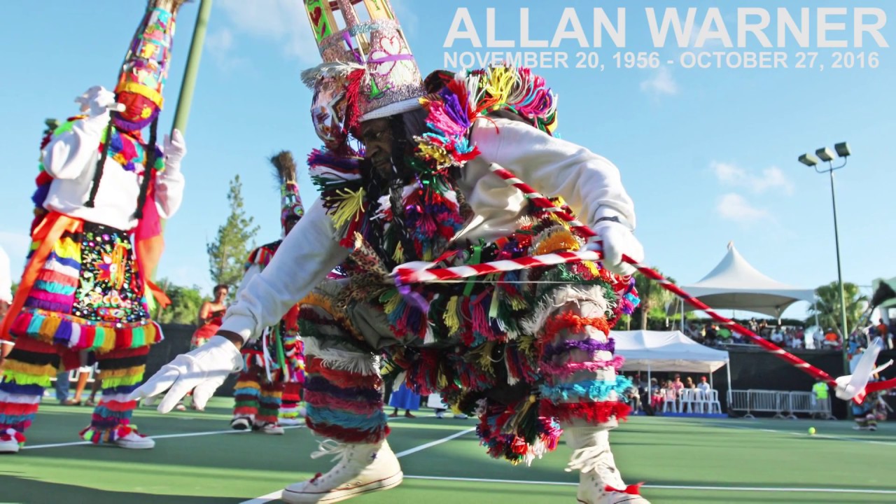 Gombey Troupes of Bermuda Gather to Celebrate Allan Warner - YouTube