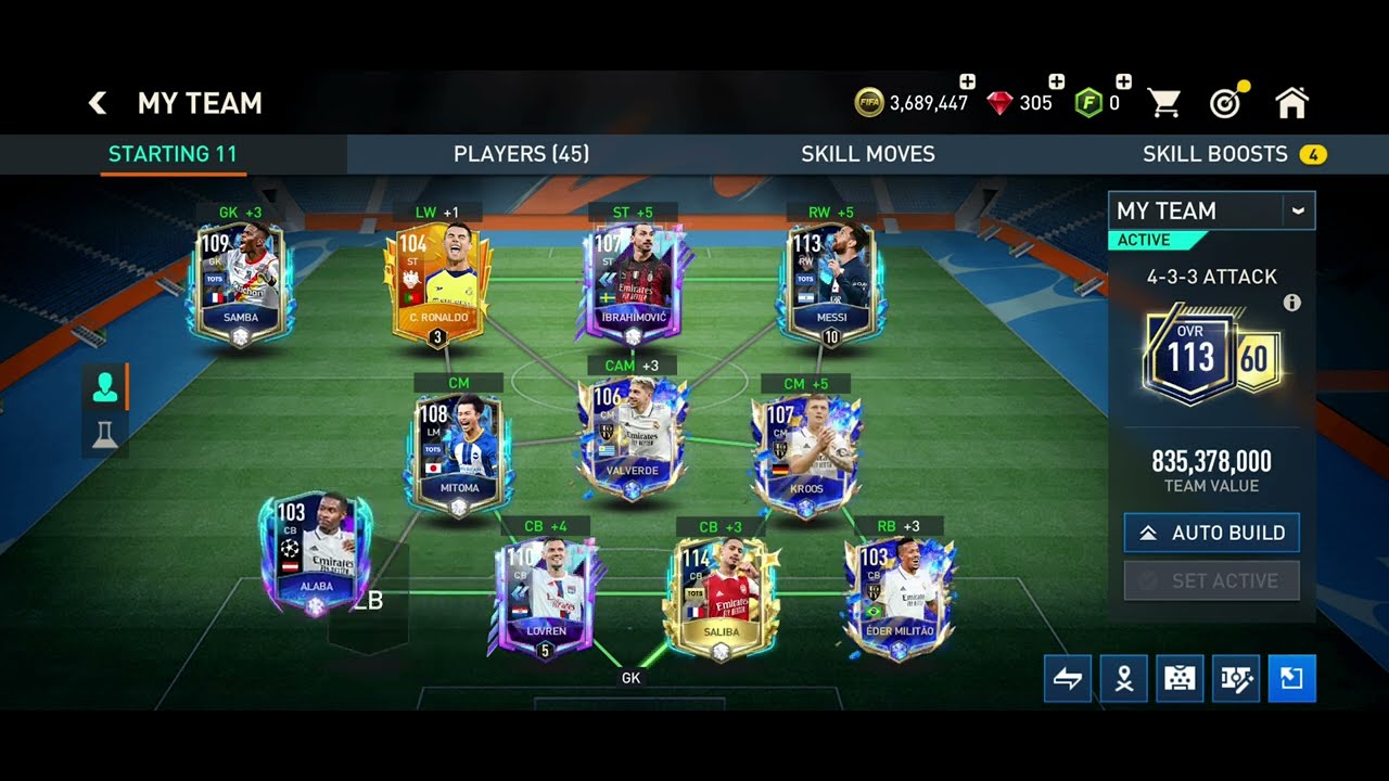 my new fifa mobile team. - YouTube