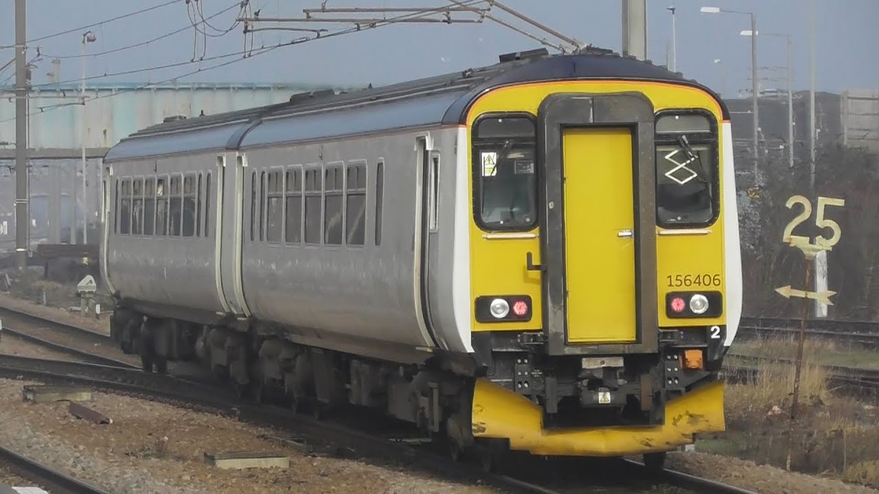 Mixture Of EMR Class 156s Liveries @ Peterborough Station - 7th ...