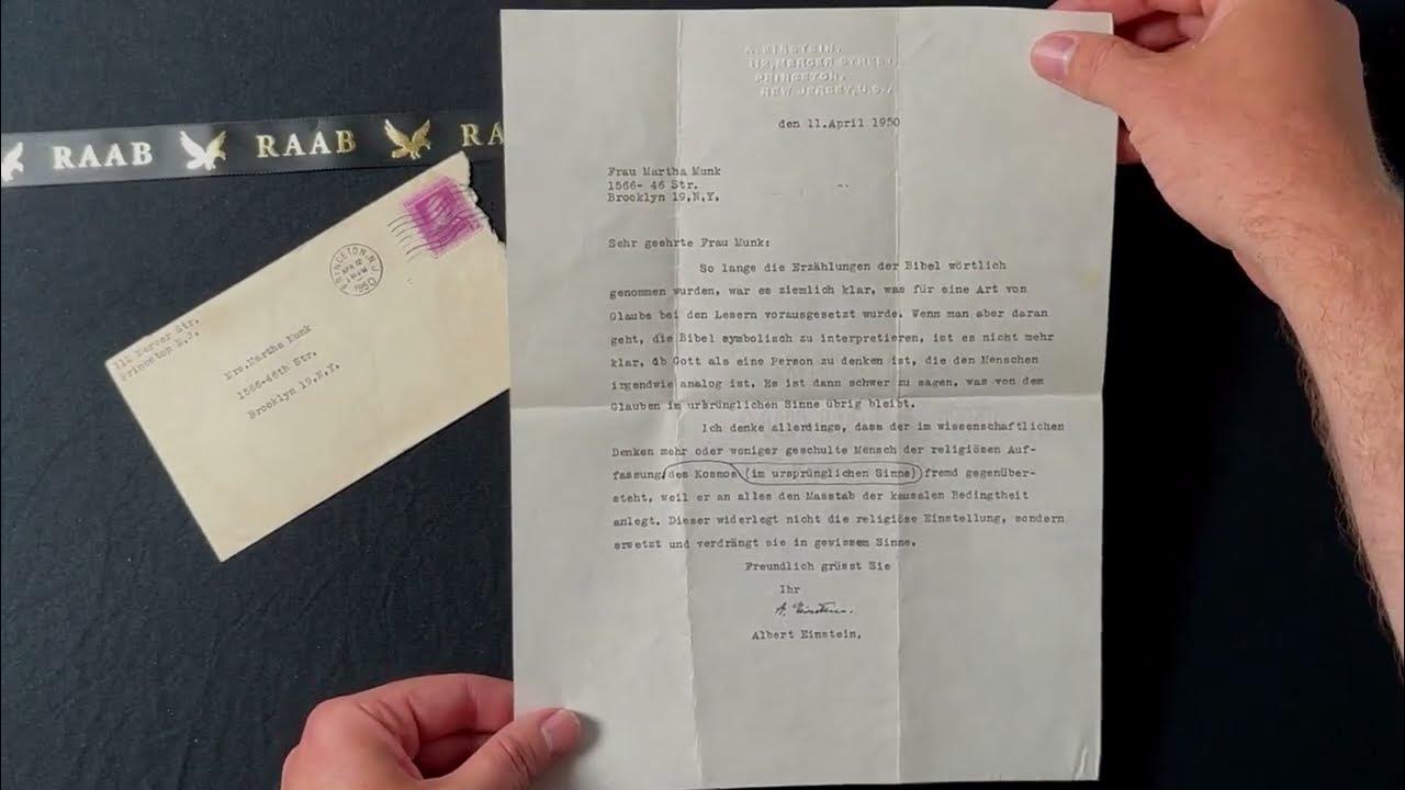 Einstein’s Great Letter on How Science "Replaces and Supersedes" the ...
