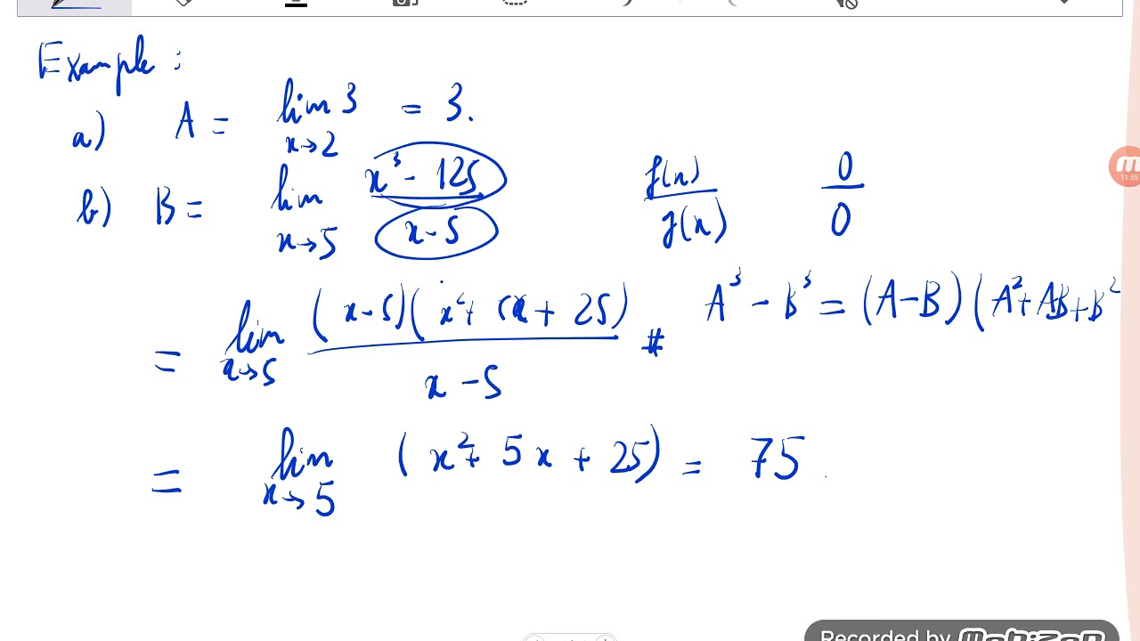 Algebraic computation to compute limits - YouTube