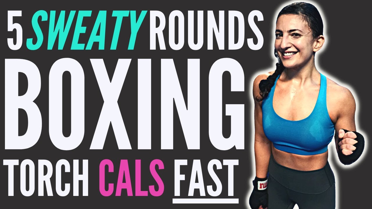 TORCH CALORIES FAST! Shadow Boxing Workout (5 ROUNDS)//SYLVIA NASSER - YouTube