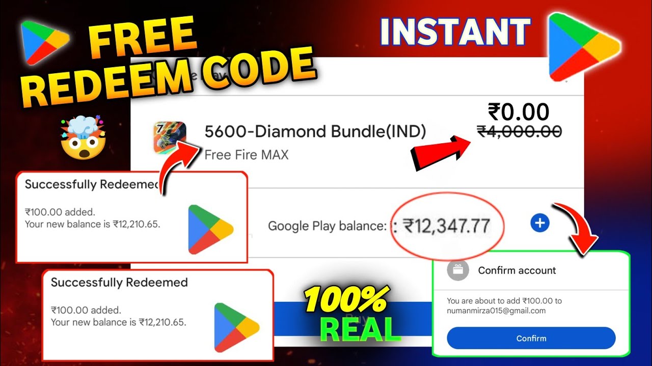 Free Redeem Code (Instant)| 100% Free Redeem Code | Free Redeem Code ...
