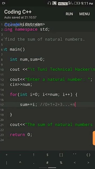#17 Sum of natural numbers in c++ #shorts #cpp - YouTube