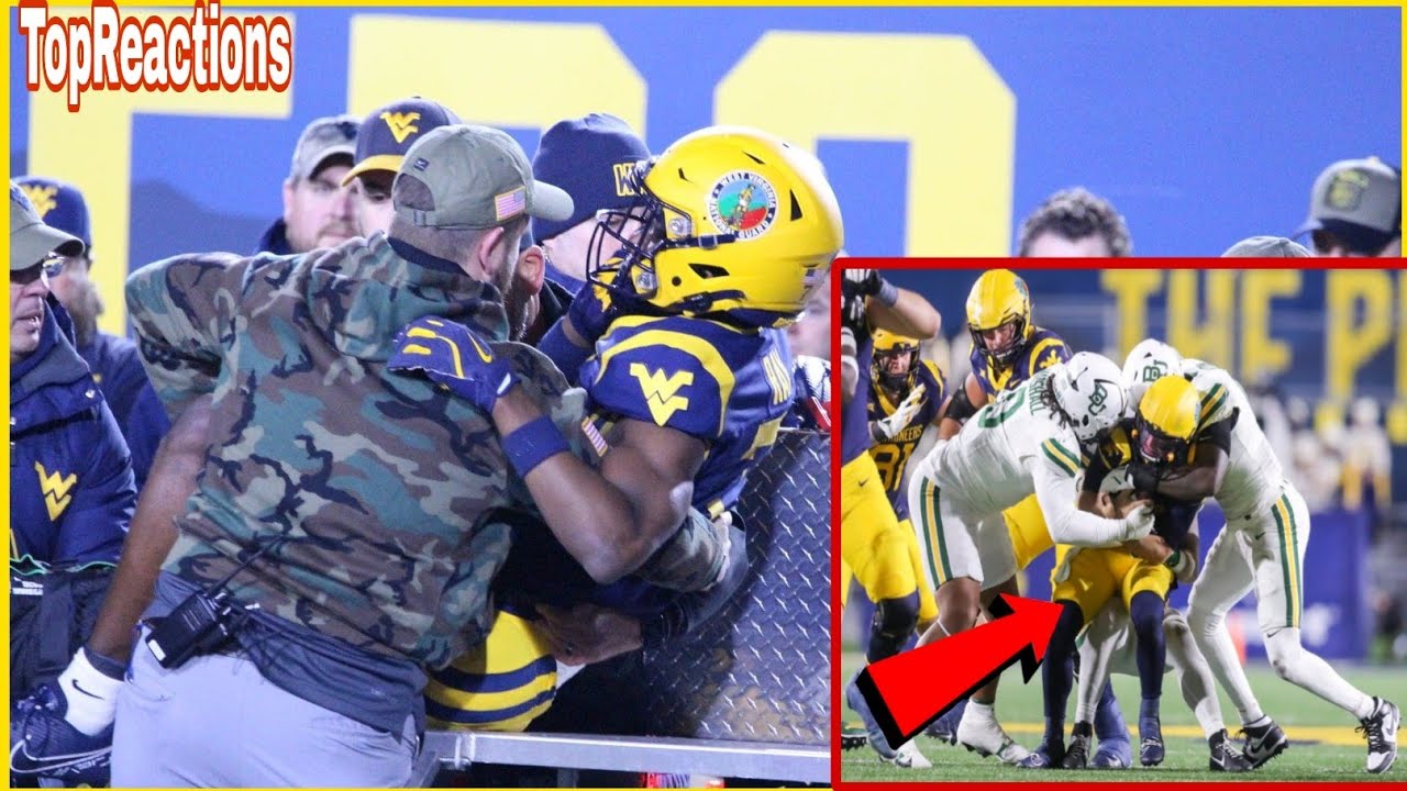 WVU WR Traylon Ray injury 🔴 Carted Off in Middle of Baylor Game - YouTube