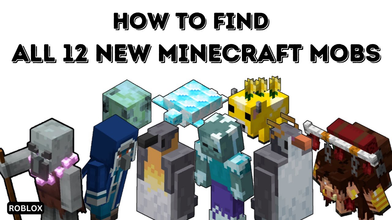 How To Find All 12 New Mobs in Find The Minecraft Mobs | Roblox - YouTube