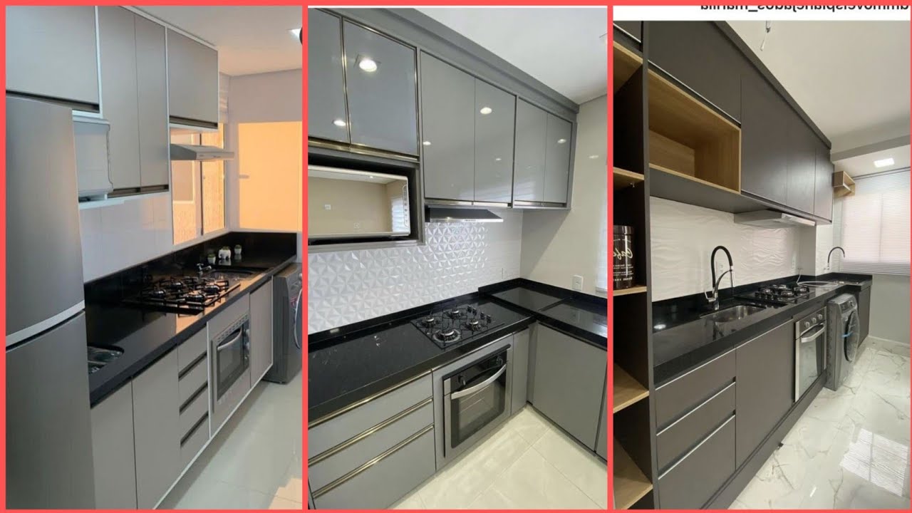 Grey black kitchen cabinet ideas | beautiful black and grey kitchen ...