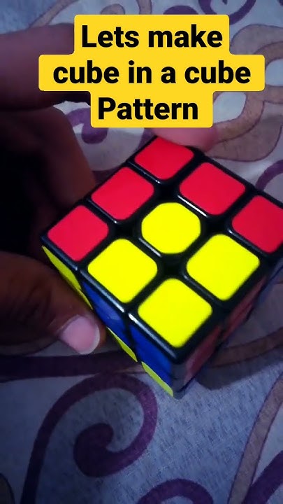 lets make cube in a cube pattern on 3x3 rubik's cube #cube#subscribe #like S.W cuber #suport # ...
