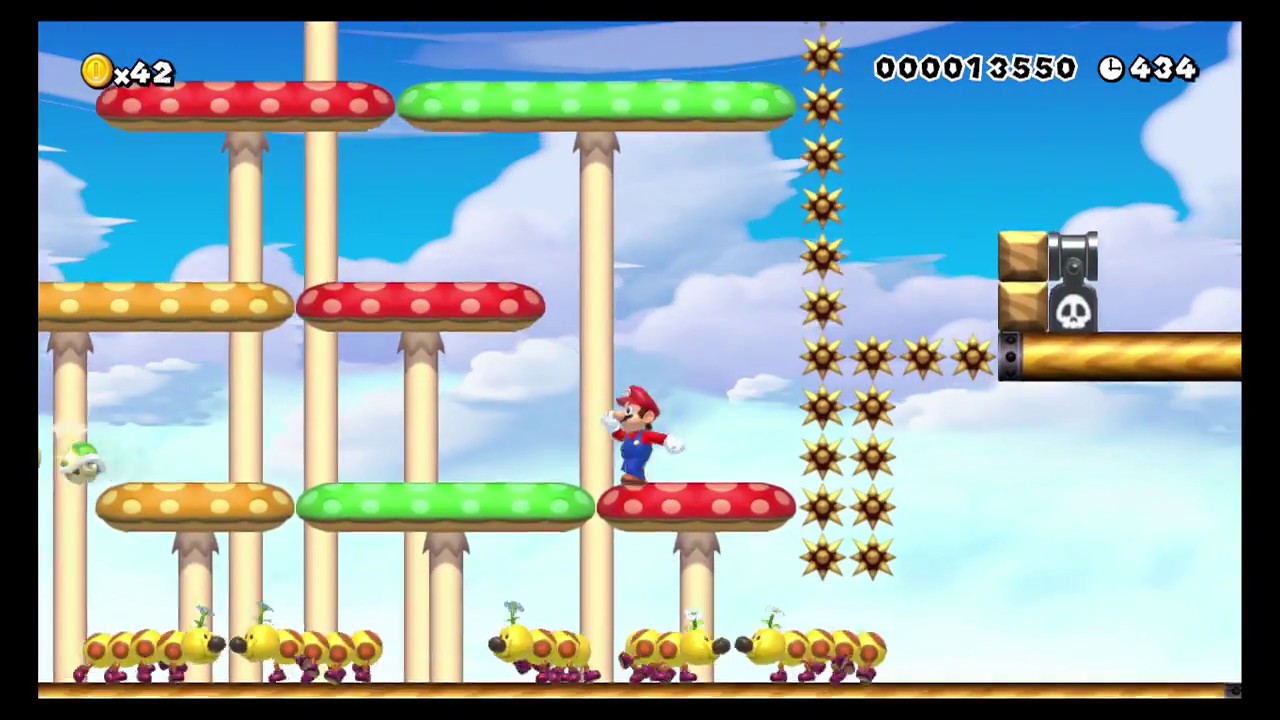 Super Mario Maker (Wii U): Spike Trap Skies - YouTube