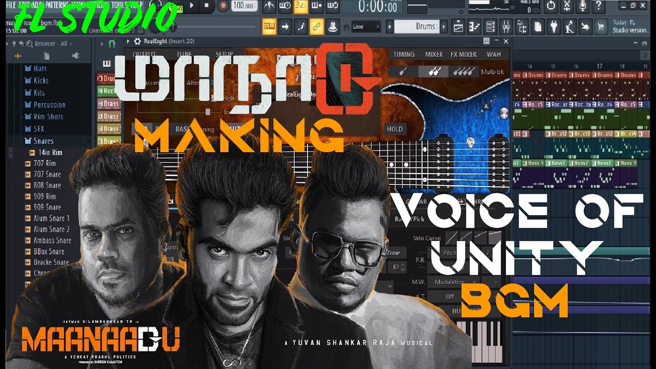 Maanaadu - Voice of Unity BGM Making | FL Studio | SM Music Tech | STR | Yuvan Shankar Raja ...