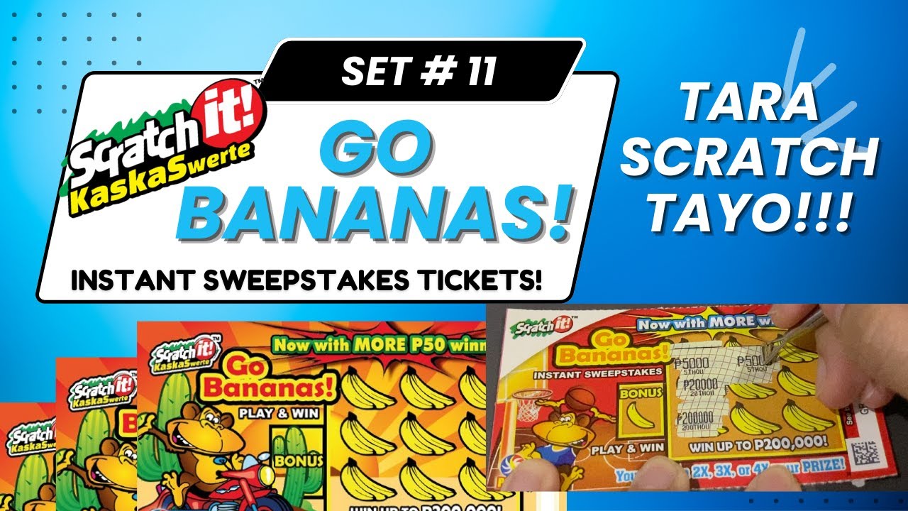 Go Bananas Scratch It - Set #11 | Instant Sweepstakes | Jackpot! | Video 051 - YouTube
